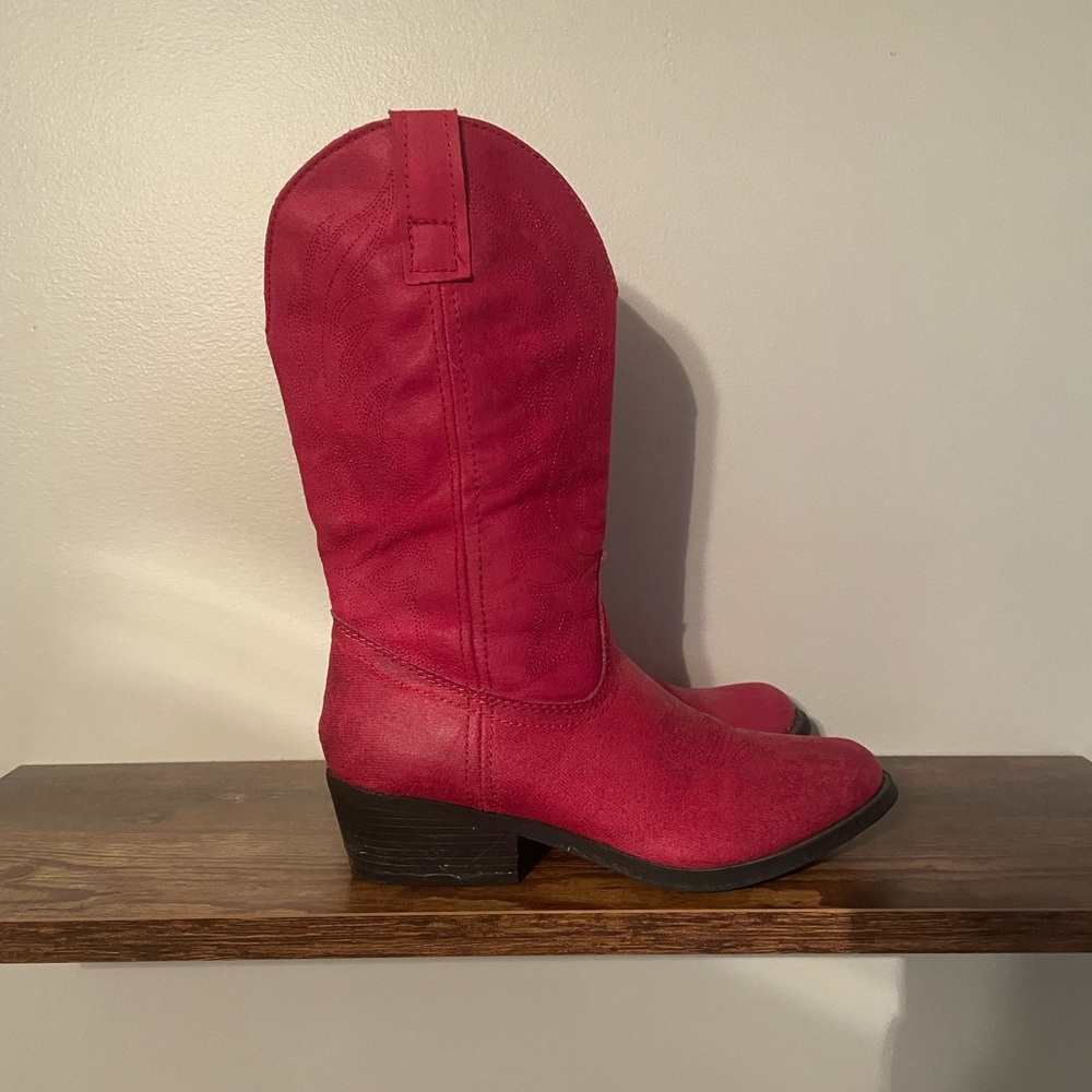 Red Cowboy Boots - Gem